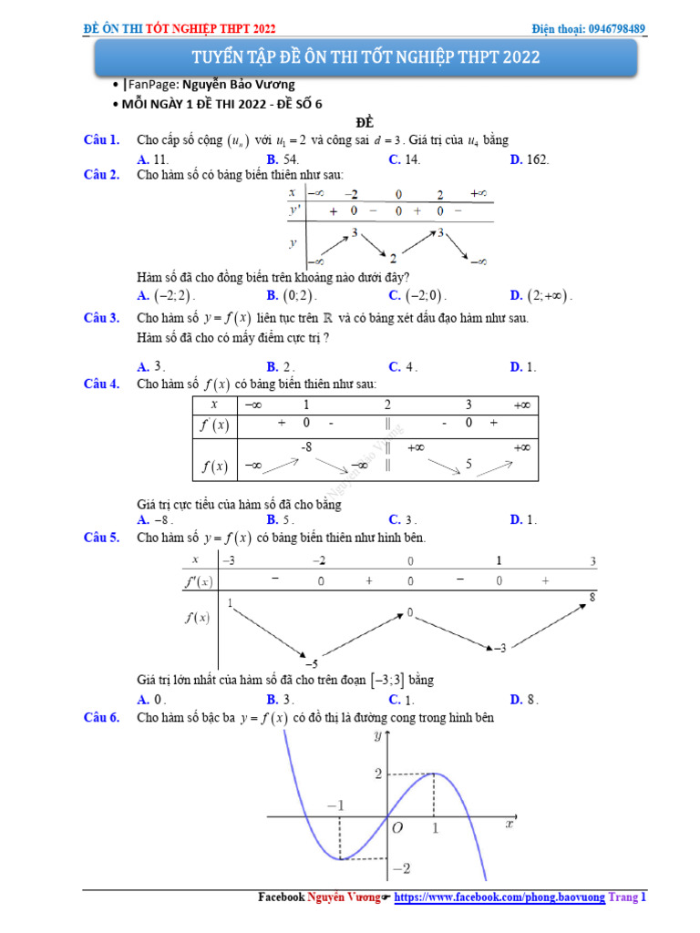 -NBV - ĐỀ SỐ 6 | PDF
