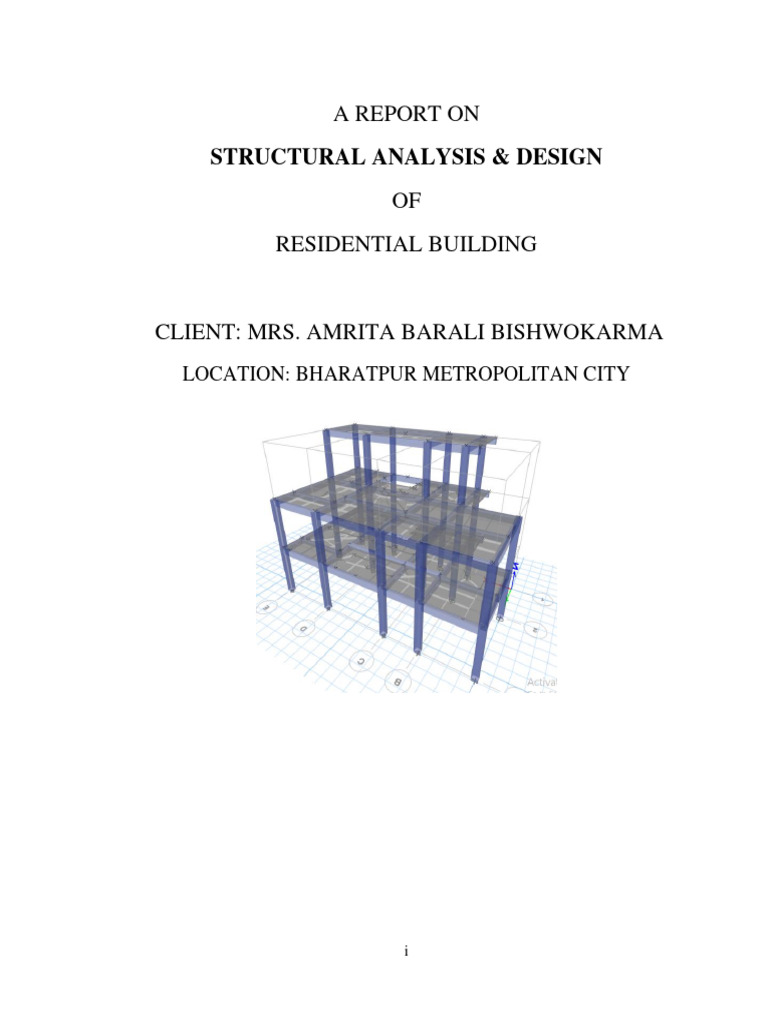 Structural Analysis of Residential Building | PDF | Earthquake Engineering | Beam (Structure)