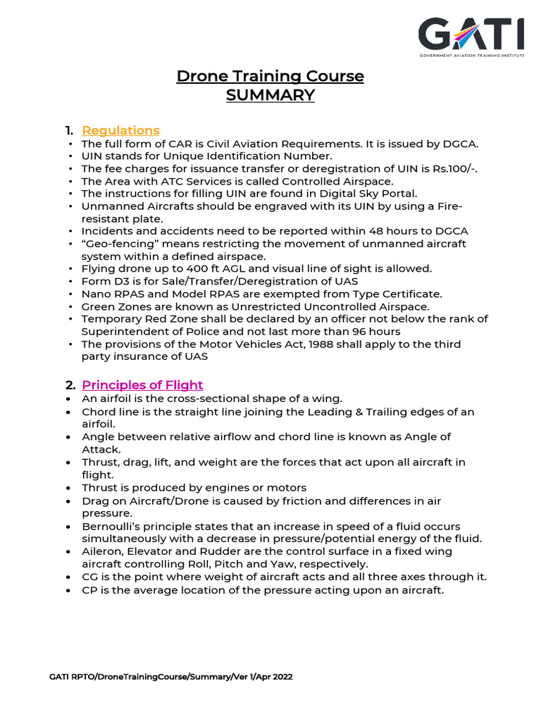 Drone Training Course Overview Pdf Unmanned Aerial Vehicle Quadcopter
