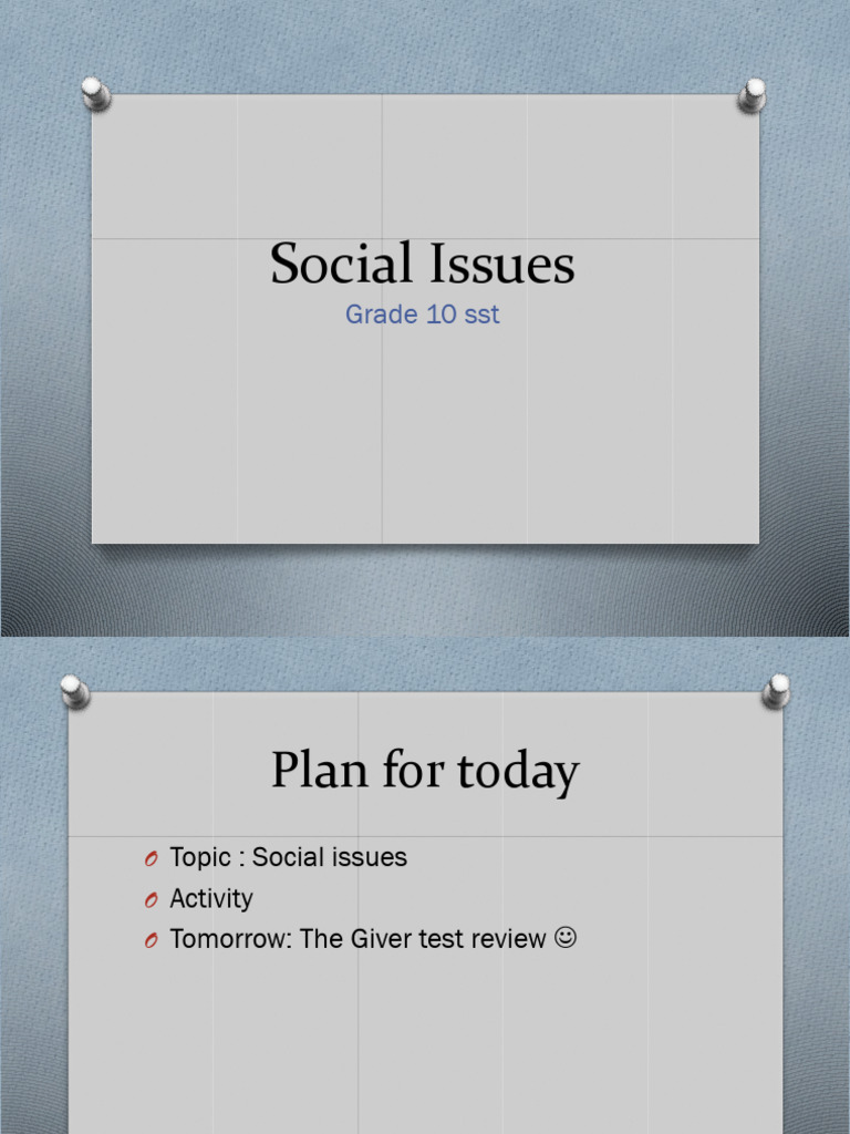 Social Issues POWERPOINT Class10 | PDF | Liberal Arts Education | Social Psychology