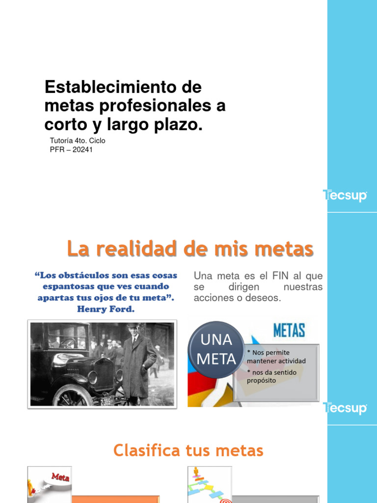 Establecimiento de Metas Profesionales A Corto y Largo | PDF | Ciencias ...