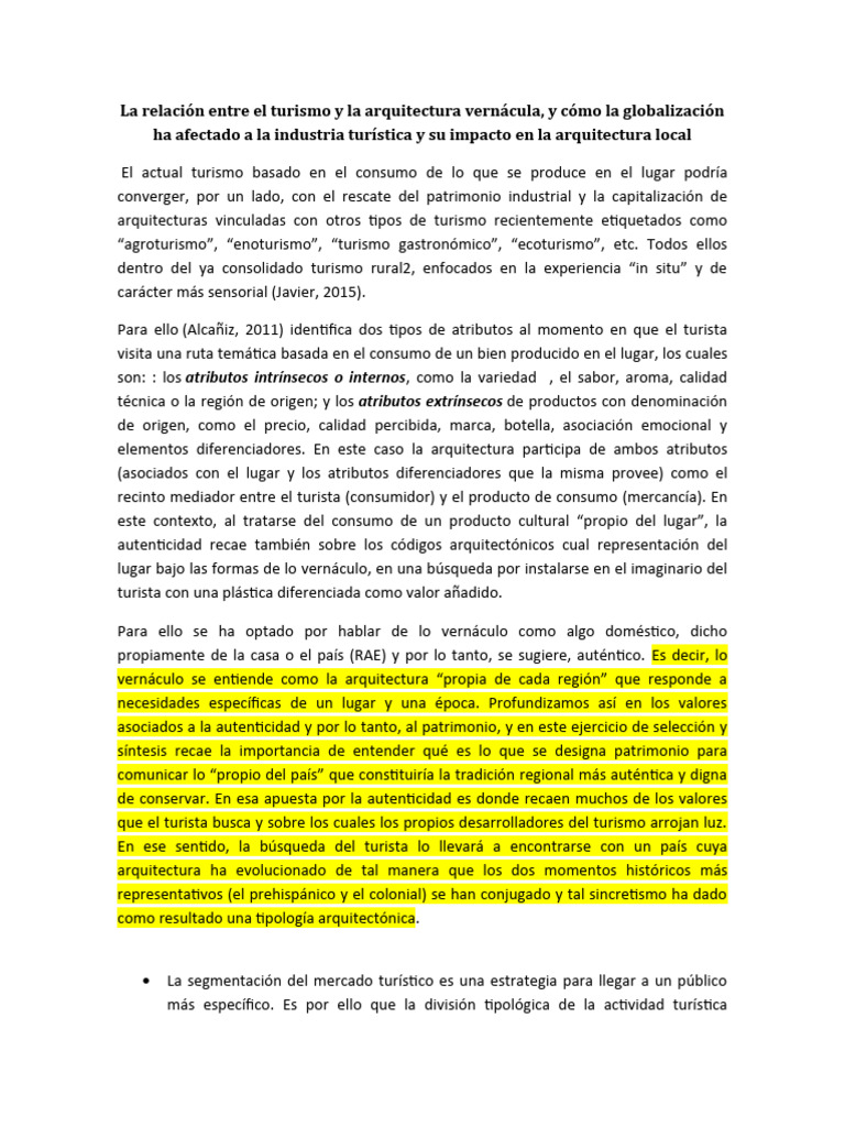 La relación entre el turismo y la arquitectura vernácula | Descargar gratis PDF | Turismo ...