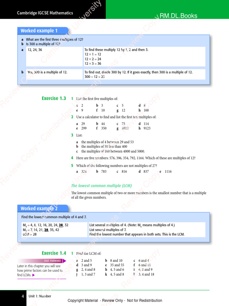 Maths Igcse Textbook 14 | PDF | Arithmetic | Abstract Algebra