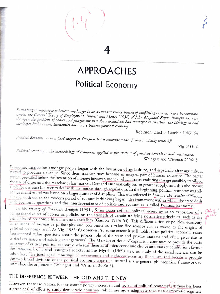 Approaches: Political Economy | PDF | Liberalism | Economics