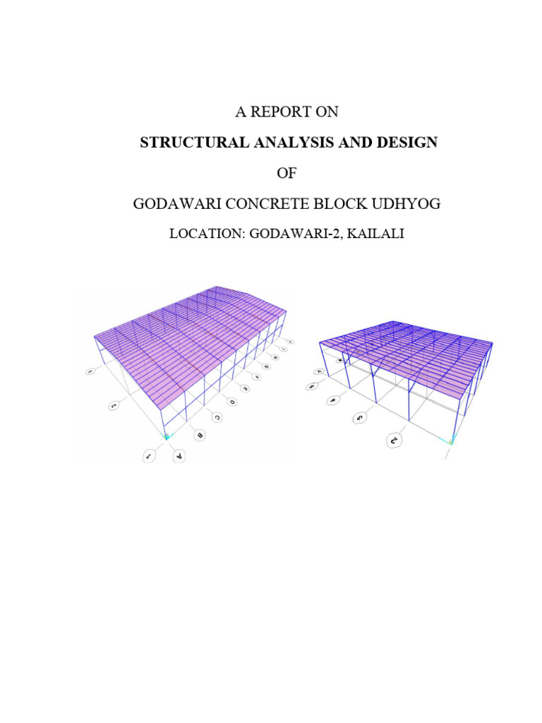 Godawari concrete block structural report | PDF | Earthquakes | Beam (Structure)