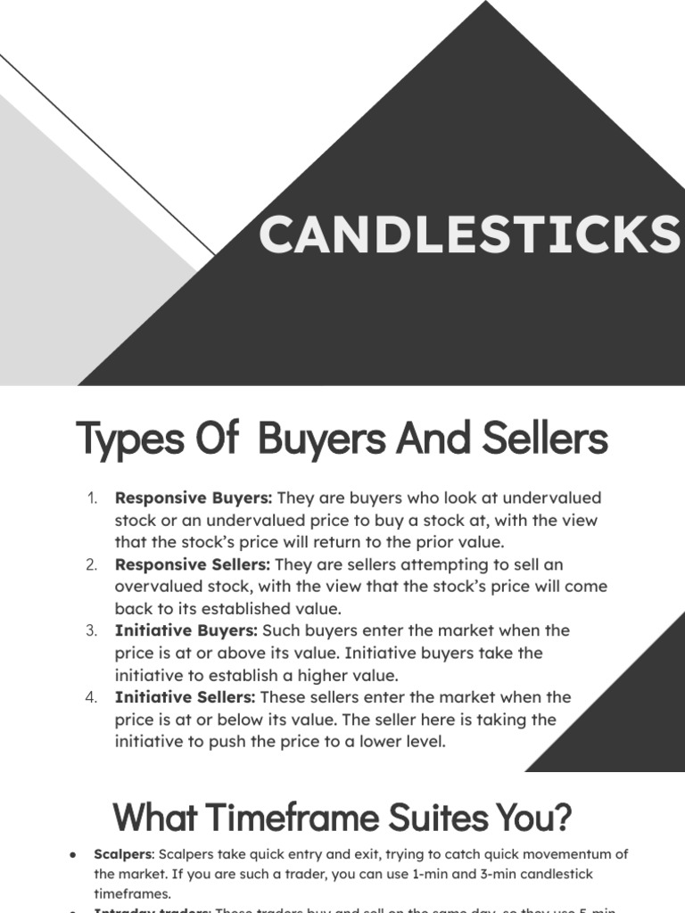 Chart Time Frame & Candlesticks. | PDF | Market Trend | Private Sector