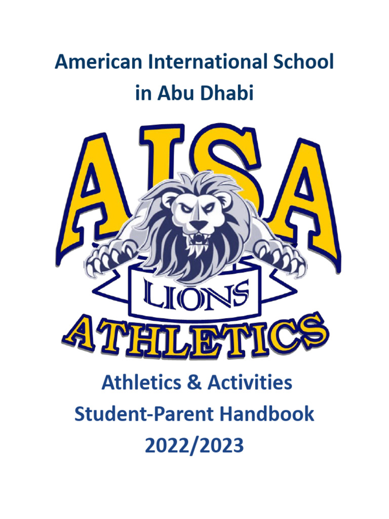 AISA Athletic Handbook 2022/2023 | PDF