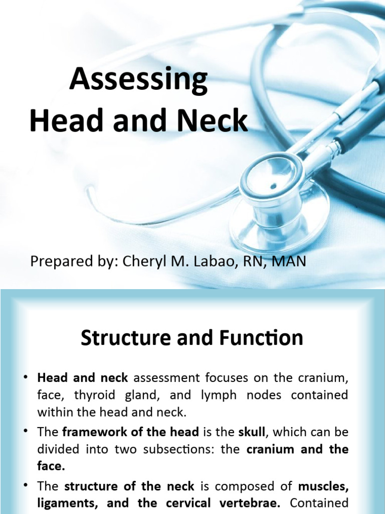 Assessing Head and Neck | PDF | Headache | Neck