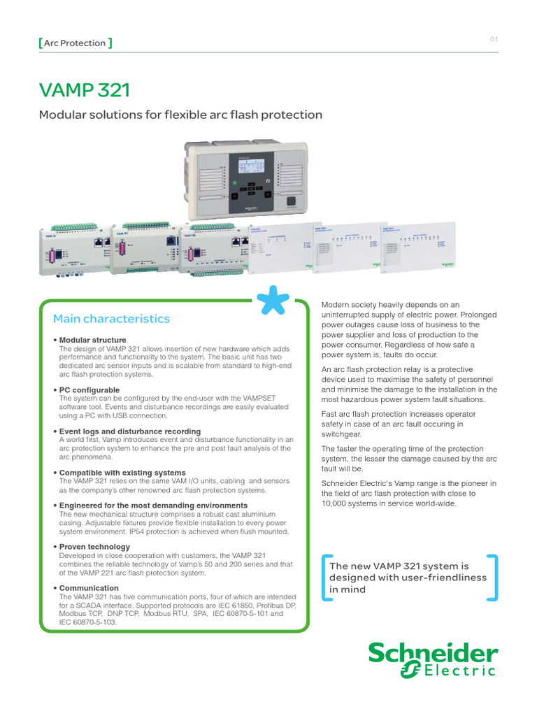 Vamp 321 Arc Protection | PDF | Relay | Electrical Connector