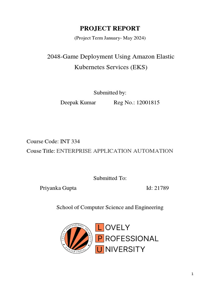 Devops Project Report | Download Free PDF | Command Line Interface | Computer Data Storage