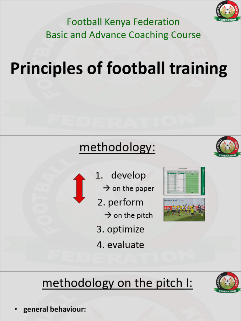 Principles of Football Training | PDF | Methodology | Psychology