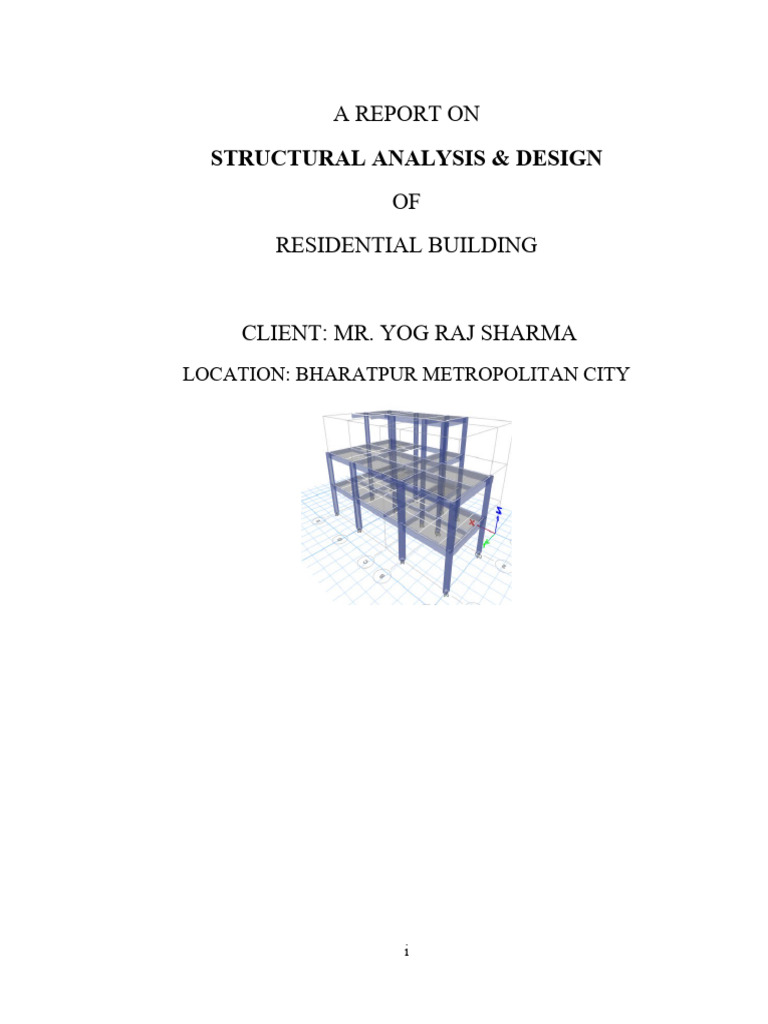 Structural Analysis of Residential Building | PDF | Earthquake ...
