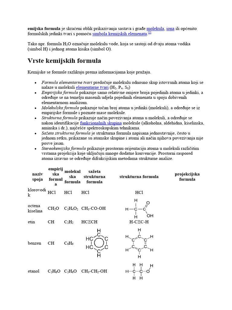 Kemijske Formule | PDF