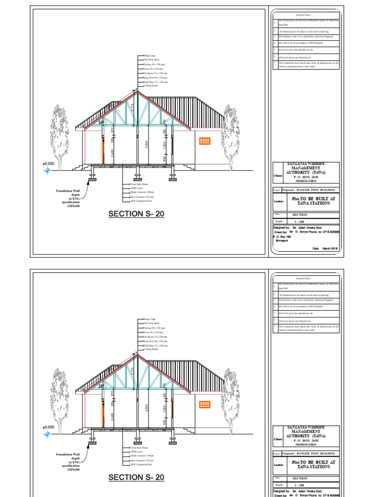 Section Ranger Post (6Pax) | PDF | Architectural Design | Architecture