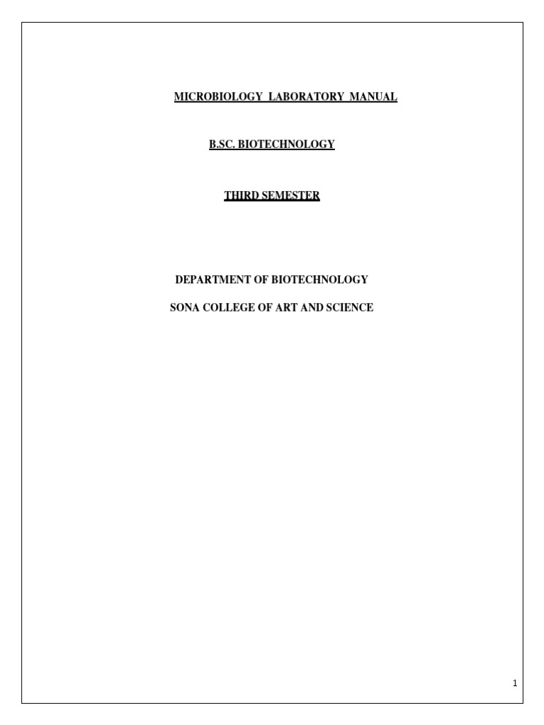 Microbiology Lab Manual | PDF | Sterilization (Microbiology) | Staining