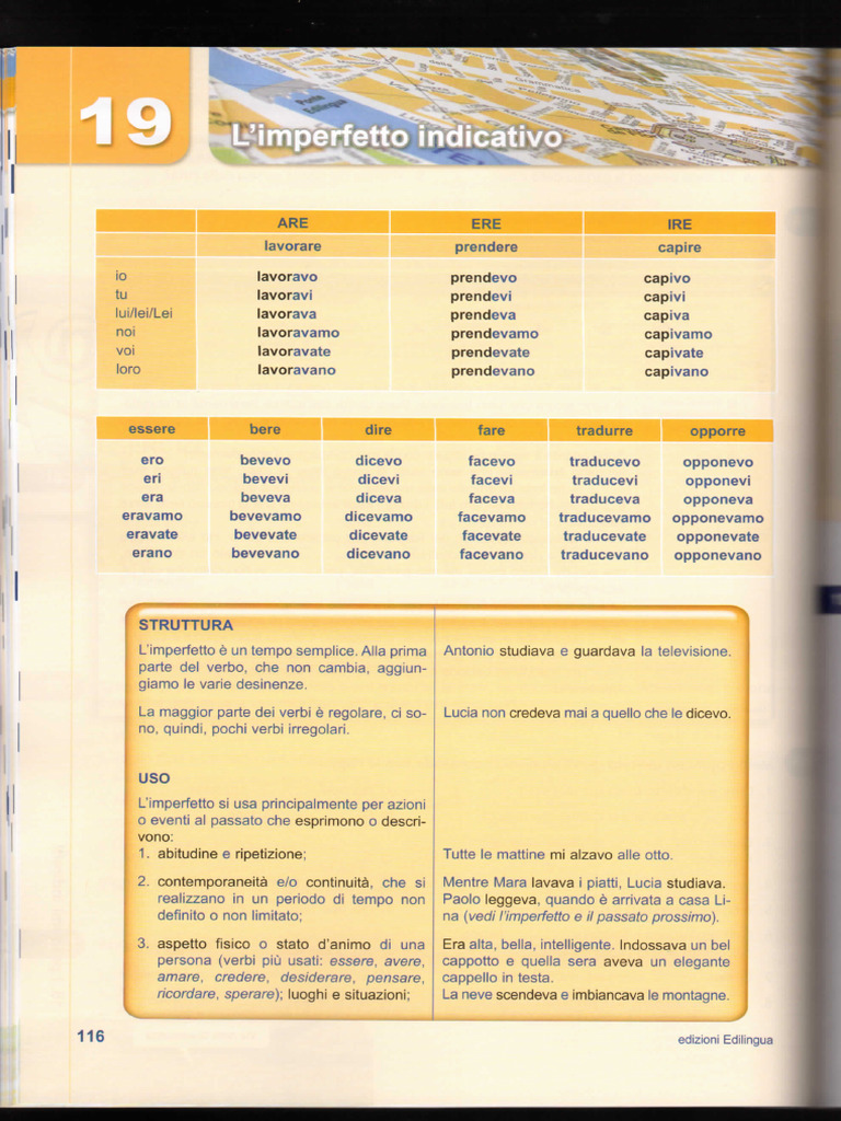 L'IMPERFETTO E IL PASSATO PROSSIMO-Via Della Grammatica | PDF