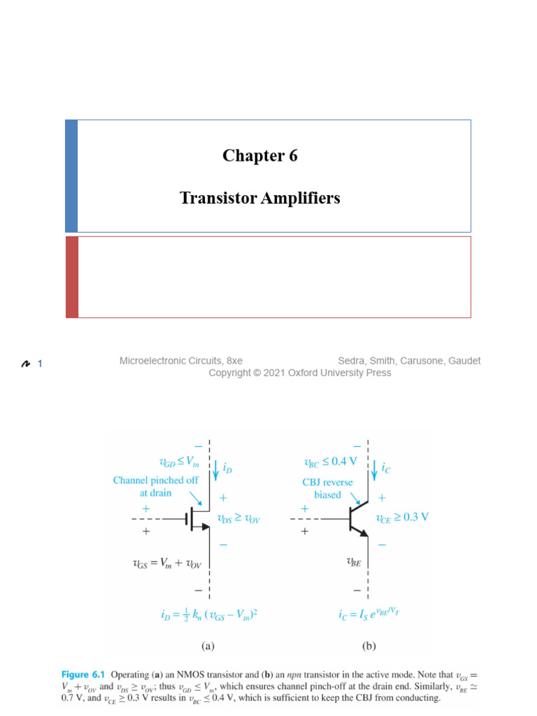 Chapter 06 Amplifiers v5-1 | PDF | Amplifier | Electrical Circuits