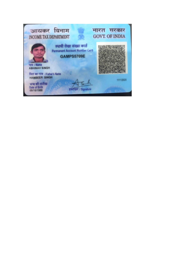 Pan Card | PDF