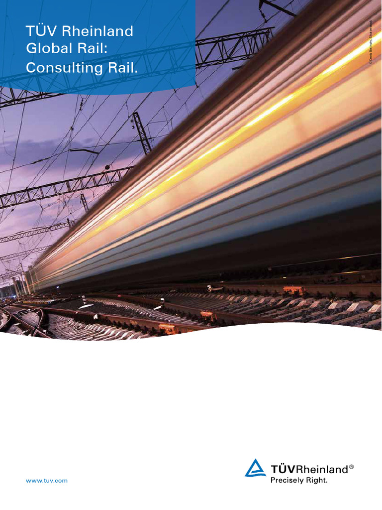Tuv Rheinland Brochure Consulting Rail | PDF | Rail Transport | Transport