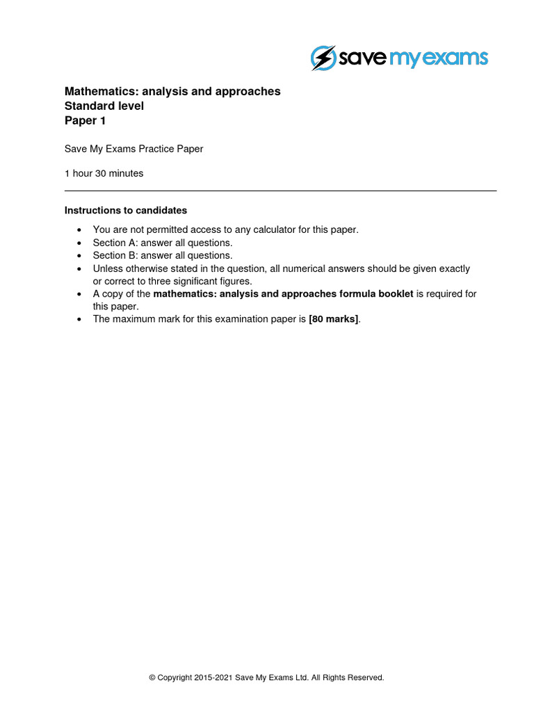 Paper 1 Practice | Download Free PDF | Mathematics