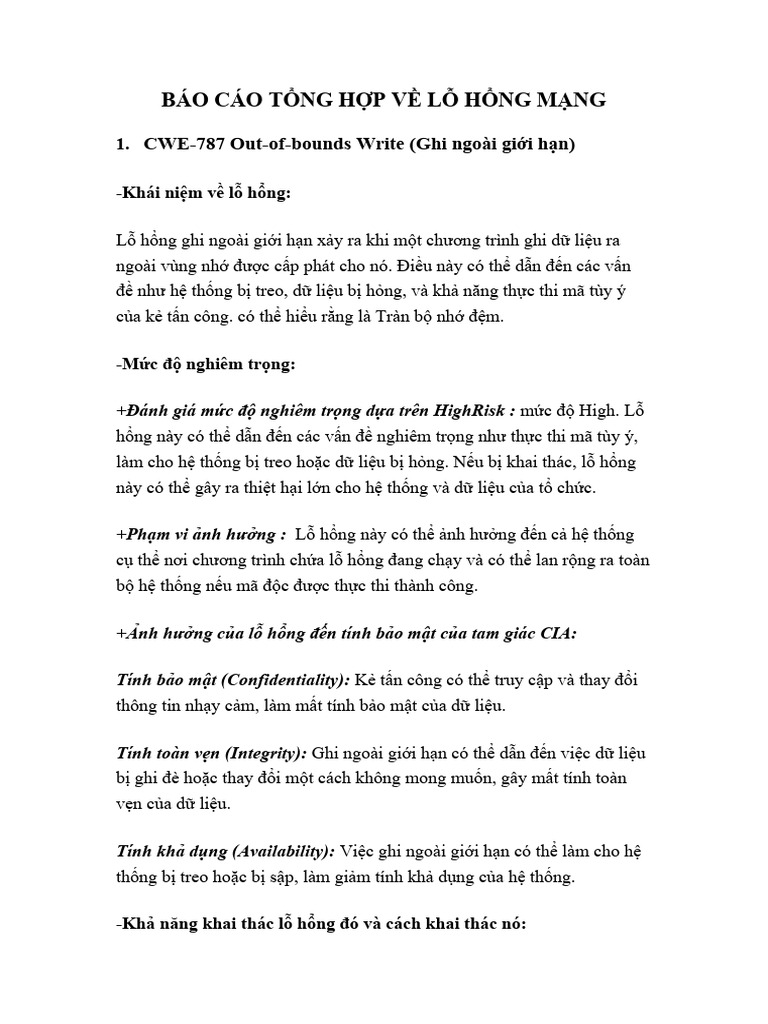 VoQuocThinh - Top 25 CWE | PDF