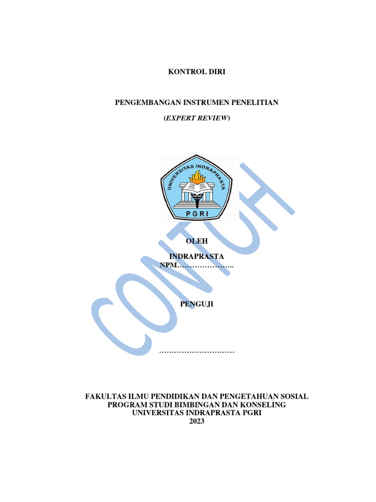 Contoh Instrumen (Expert Review) | PDF