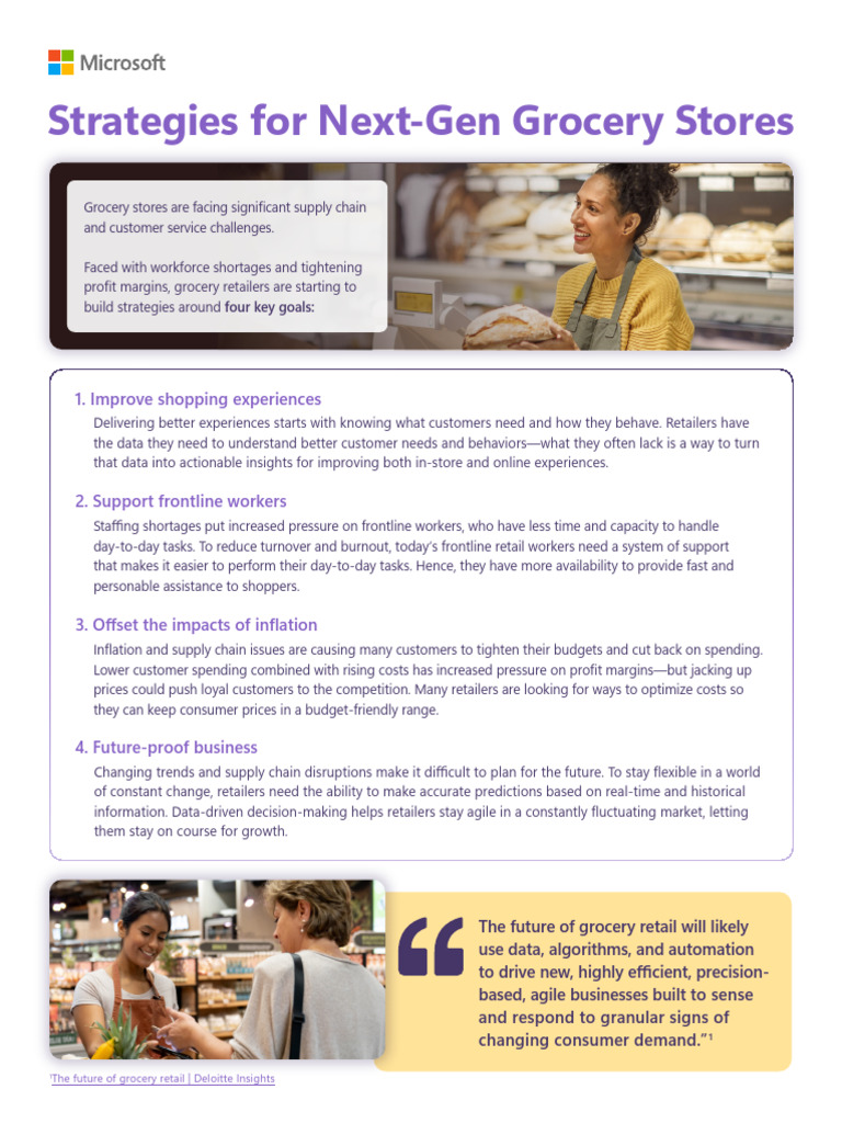 Strategies for Next-Gen Grocery Stores | PDF | Retail | Grocery Store