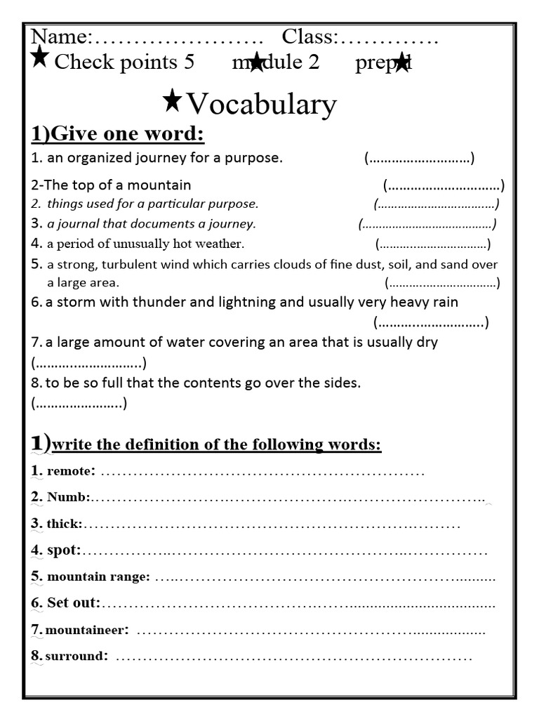 Check Point 5 Prep 1 | PDF