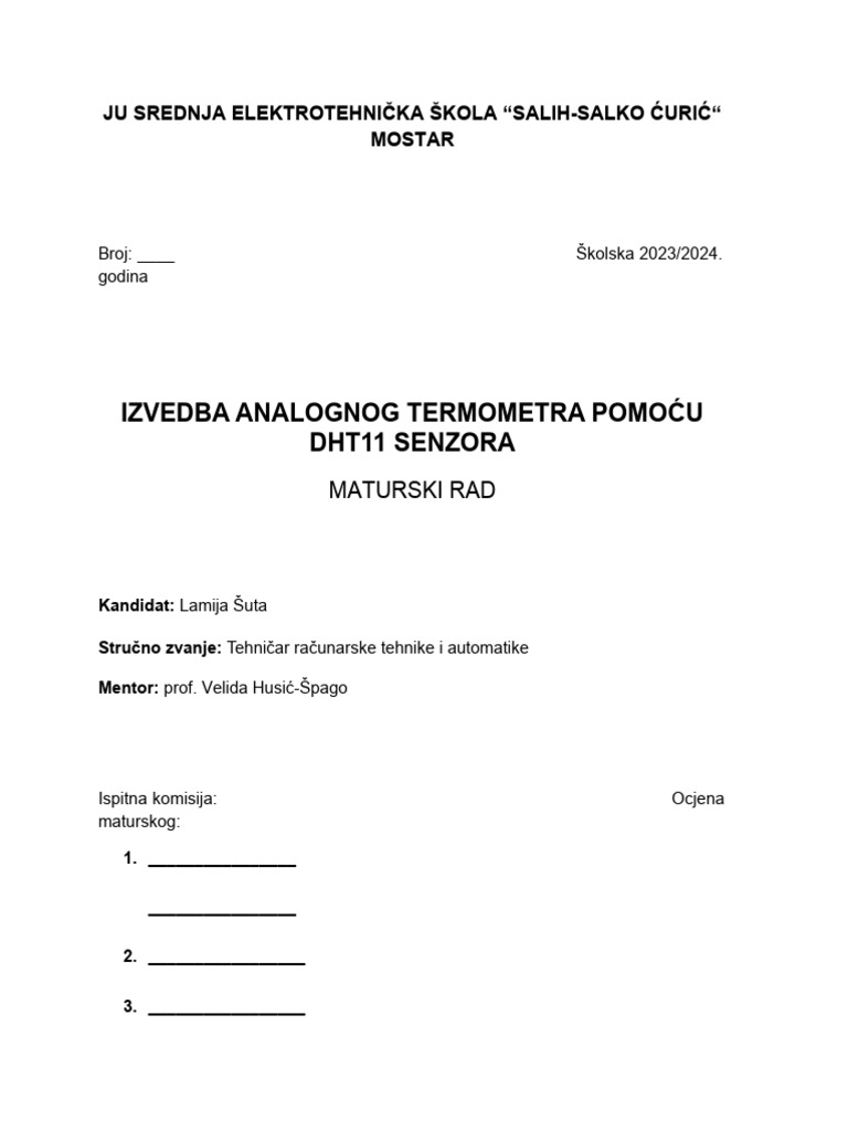 Lamija Maturski | PDF