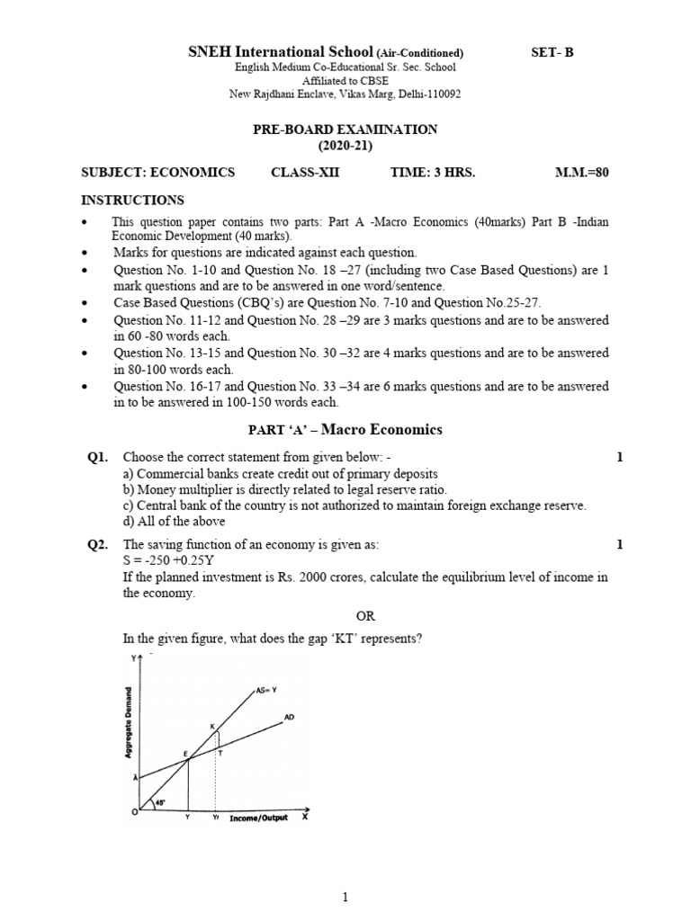 Economics Prepboard 1SET - B | PDF | Government Budget Balance | Fiscal ...