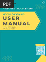 Petunjuk Penggunaan Vendor Registrasi | PDF