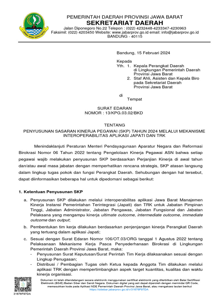 E1_Edaran_Penyusunan_SKP_Tahun_2024_15022024_044102_signed | PDF