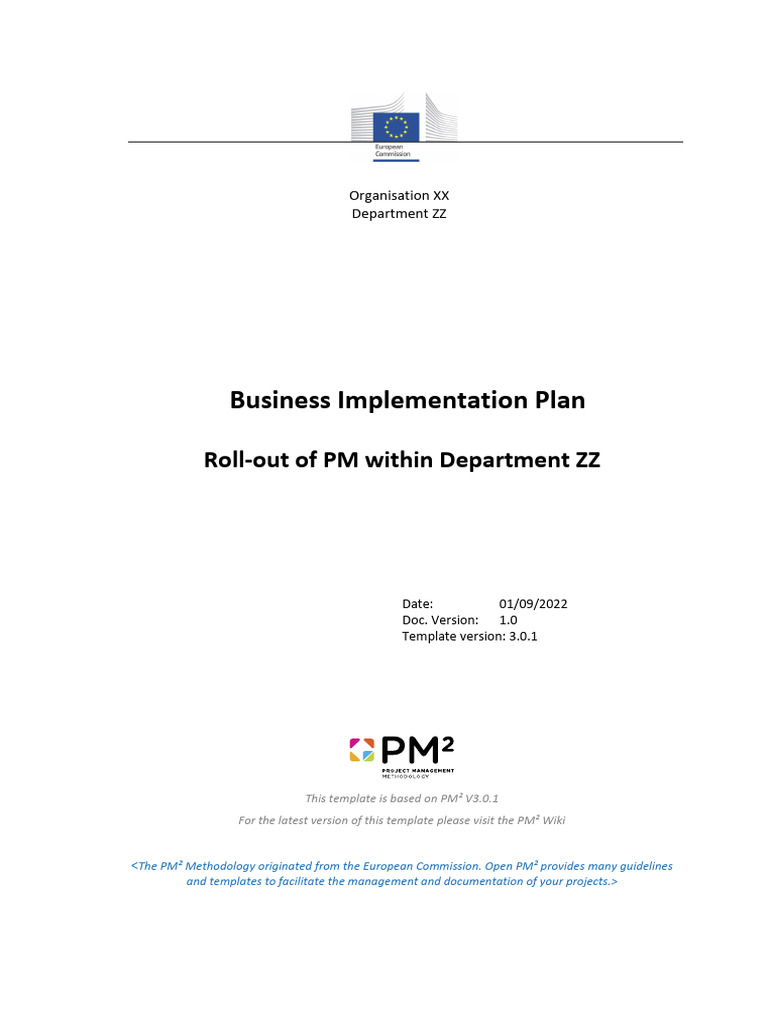 PM2-Business Implementation Plan | PDF | Project Management | Governance