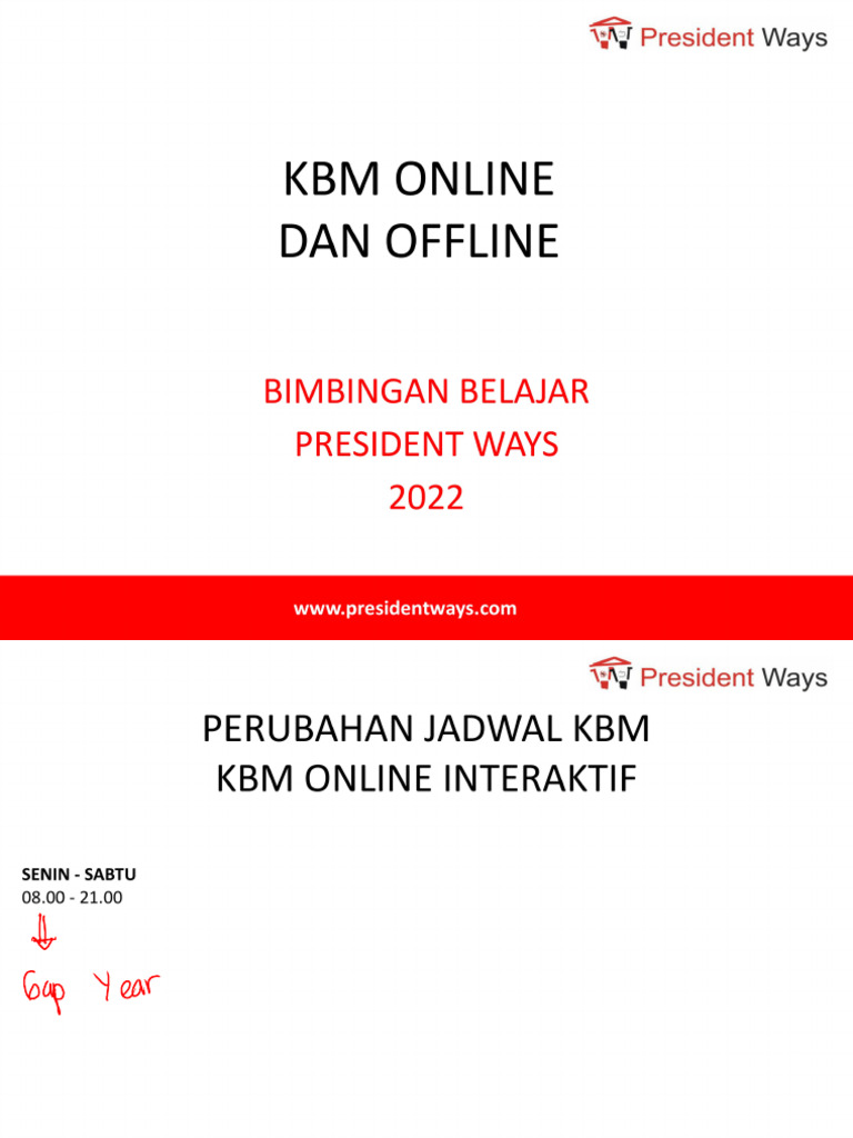 Sosialisasi KBM Online Interaktif 2022 (15 Juli 2022) | PDF