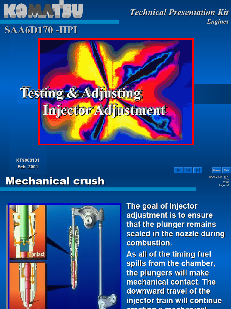 Test&adj Injector Hpi | PDF | Fuel Injection | Vehicle Technology