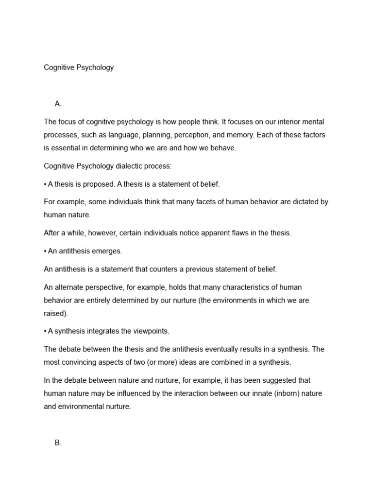 Think-Pair-Share Activity 1 | PDF | Psychology | Cognition