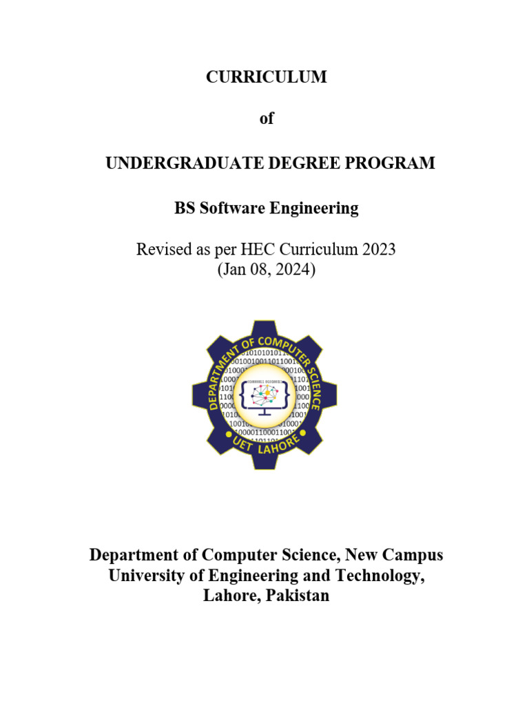 BSSE Curriculum 08-01-2024 Updated | PDF | Usability | Databases