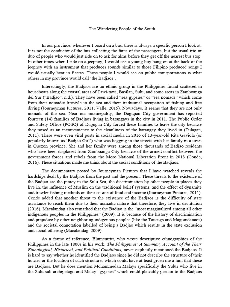 The Badjao | Download Free PDF | Ethnicity | Philippines