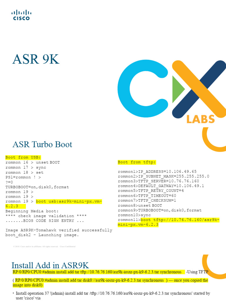 ASR9K | PDF | Booting | Computer Networking