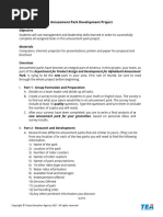 Theme Park Design Project Guide | PDF | Project Based Learning