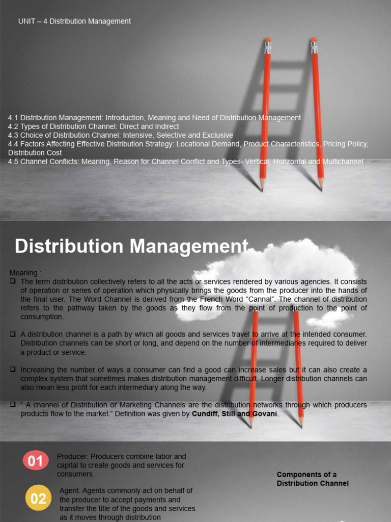 UNIT 4 Distribution Management | PDF | Retail | Goods