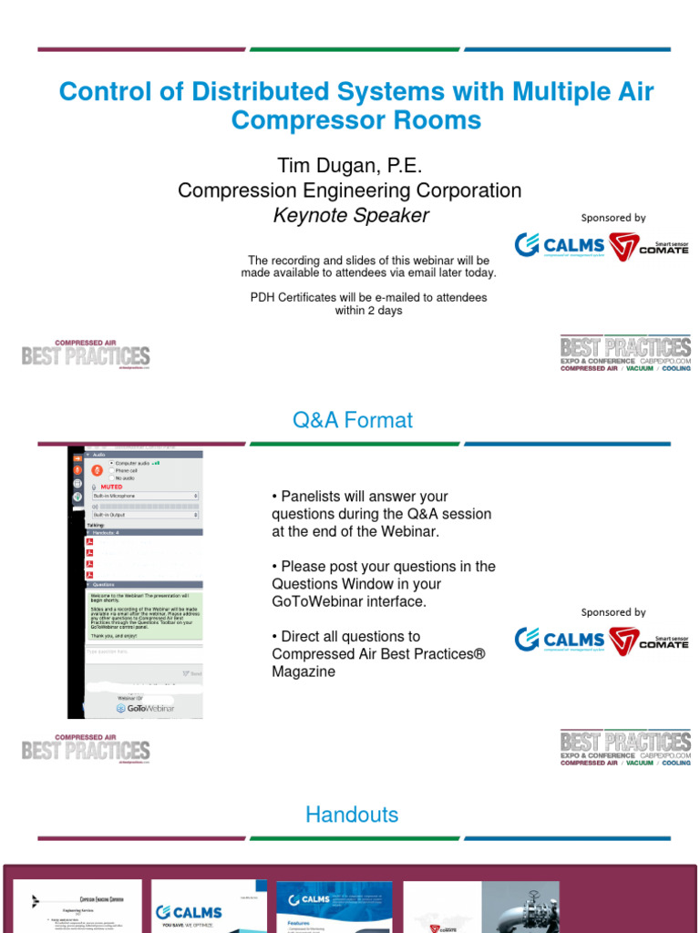 Control of Distributed Systems With Multiple Air Compressor Rooms Rev ...