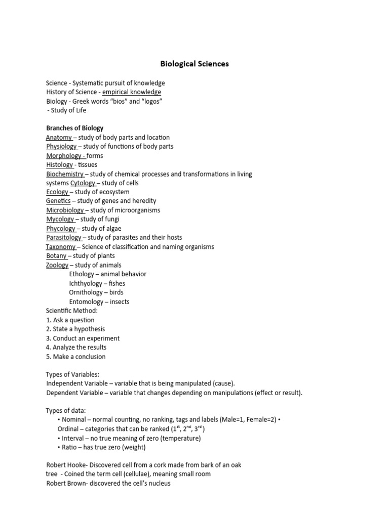LET - Gen Ed Bio Sci HandOut | PDF | Carbohydrates | Seed