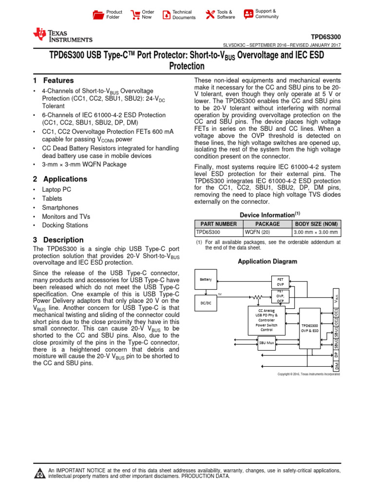 TPD 6 S 300 | PDF | Electrostatic Discharge | Capacitor