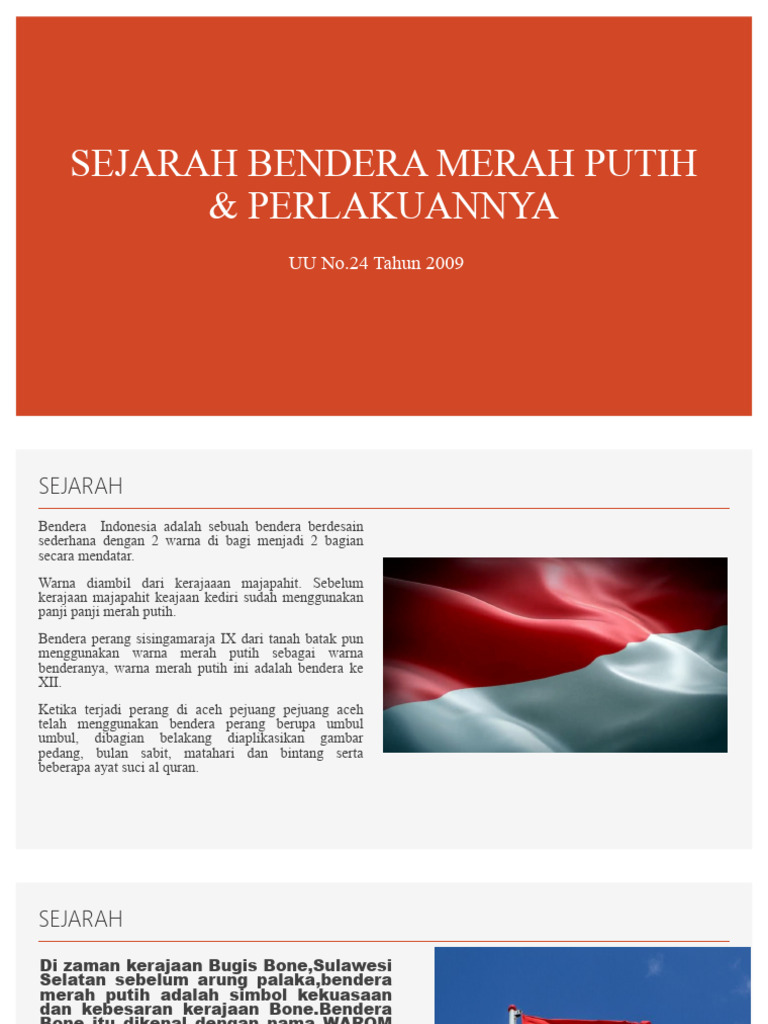 Sejarah dan Perlakuan Bendera Merah Putih | PDF | Perjalanan
