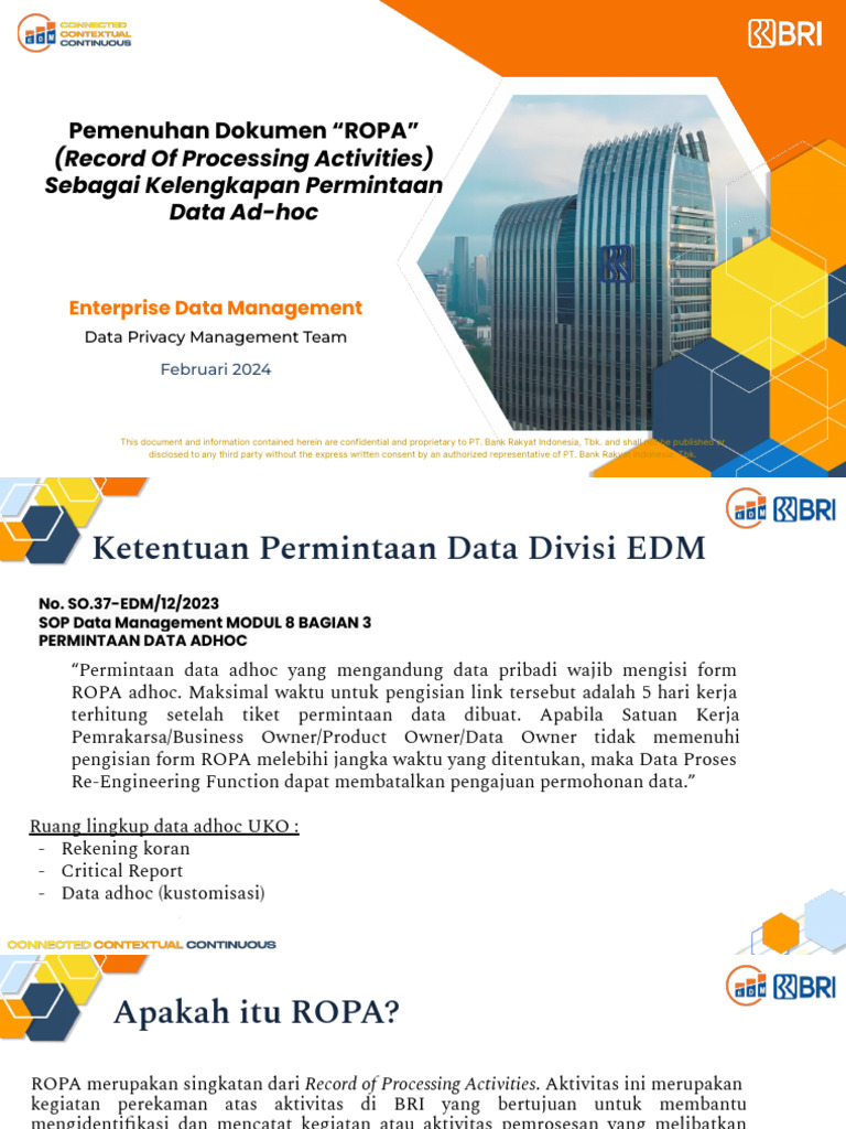 Pemenuhan Form ROPA untuk Data Ad-hoc | PDF | Pengelolaan Keuangan ...