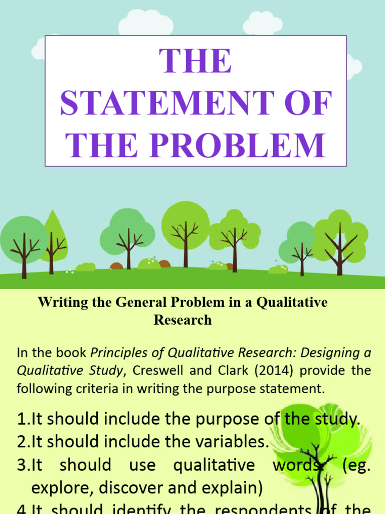 Statement of The Problem | PDF | Question | Interpersonal Communication