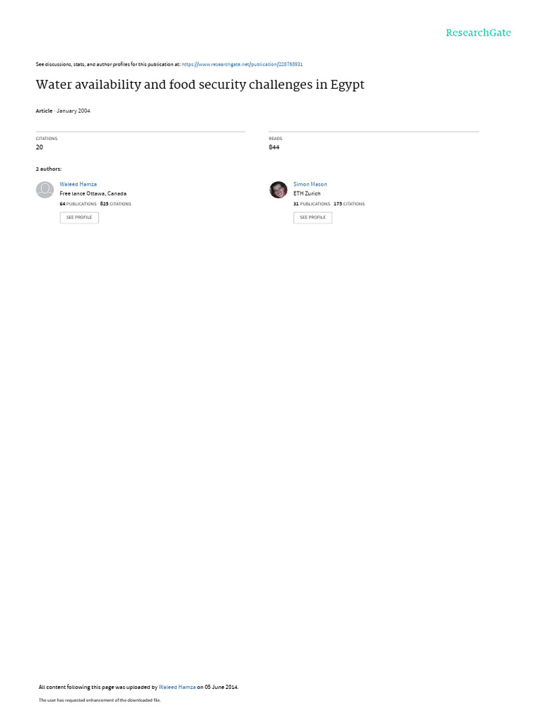 Water_availability_and_food_security_challenges_in | PDF | Water ...