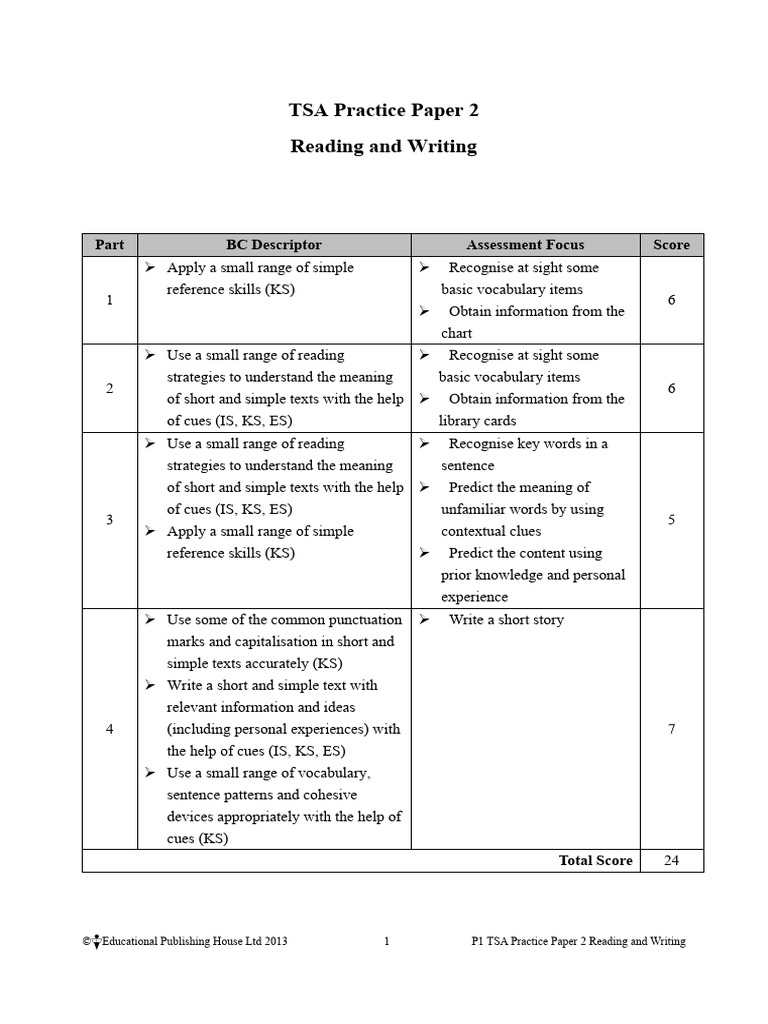 Ee 1BTSA RW Ans s3 | PDF | Vocabulary | Cognitive Science