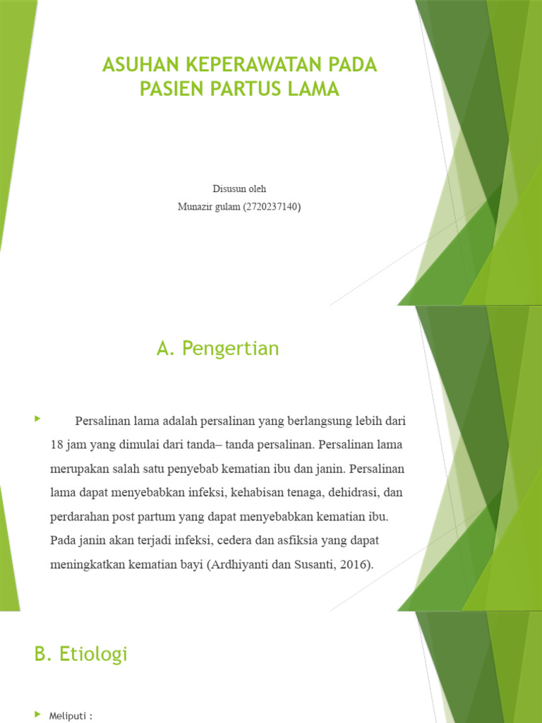 Asuhan Keperawatan Partus Lama | PDF